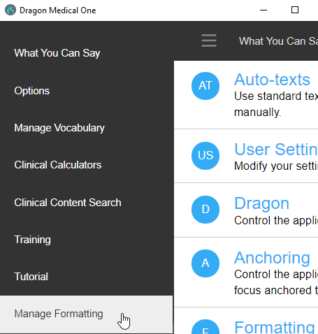 Dragon Medical One Training - Manage formatting | Dictation Direct