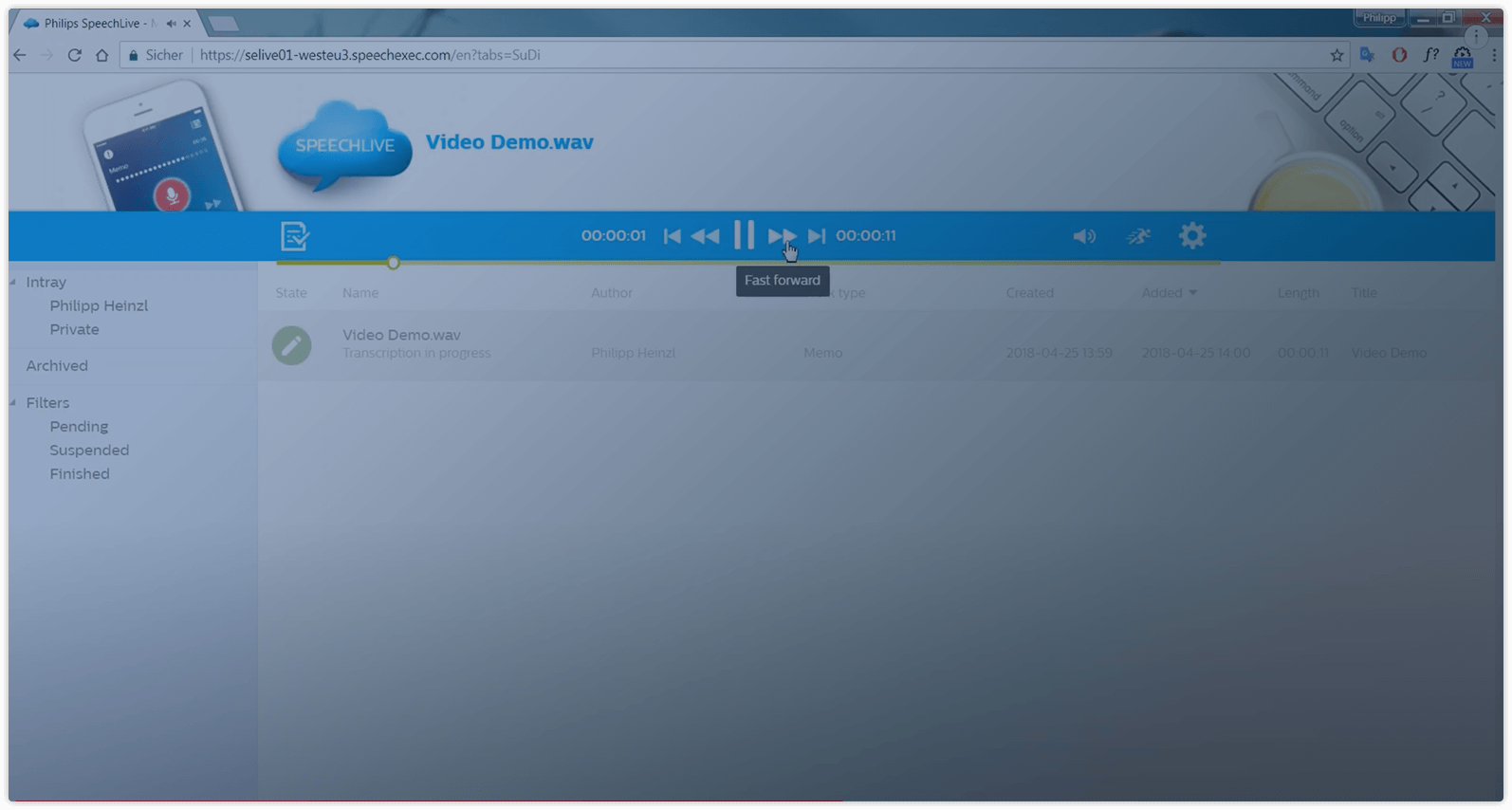 Philips SpeechLive | Dictation Direct